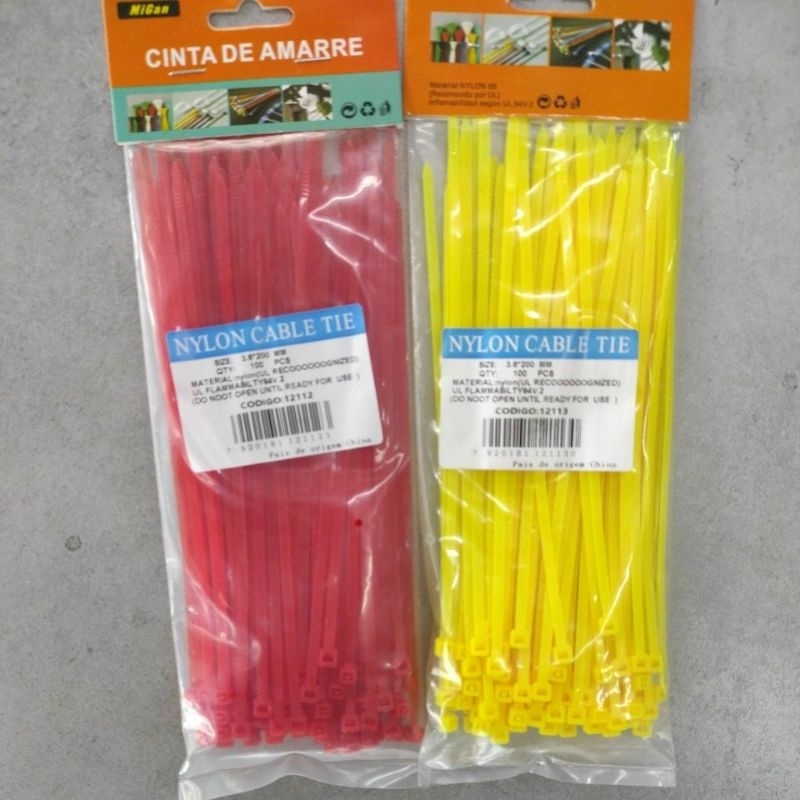 100 Abraçadeira de Nylon Cinta Plástica Enforca Gato Fita Hellerman 3 ...