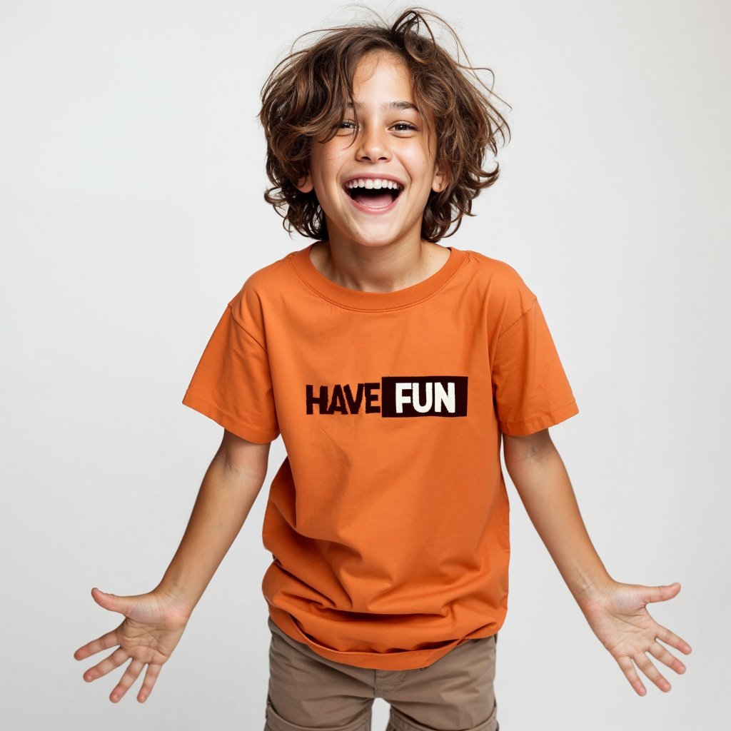Camiseta Infantil e Juvenil Have Fun de 4 a 16 anos | Shopee Brasil