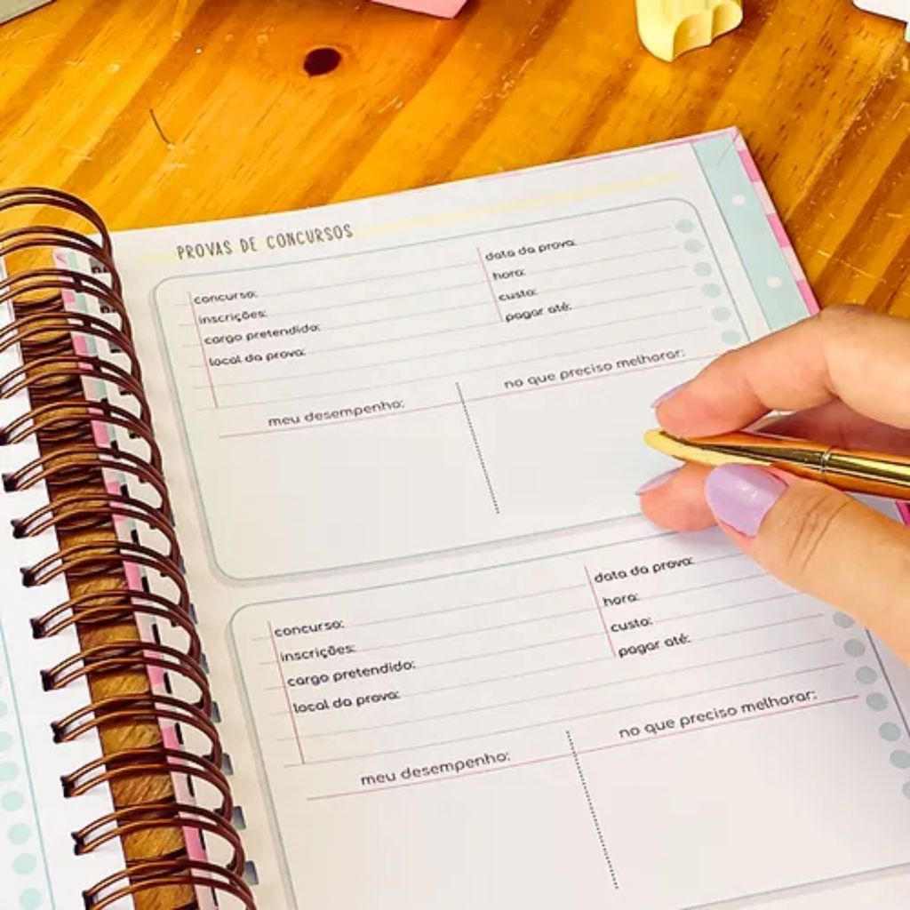 PLANNER DE ESTUDOS CAPA PERSONALIZADA | Shopee Brasil