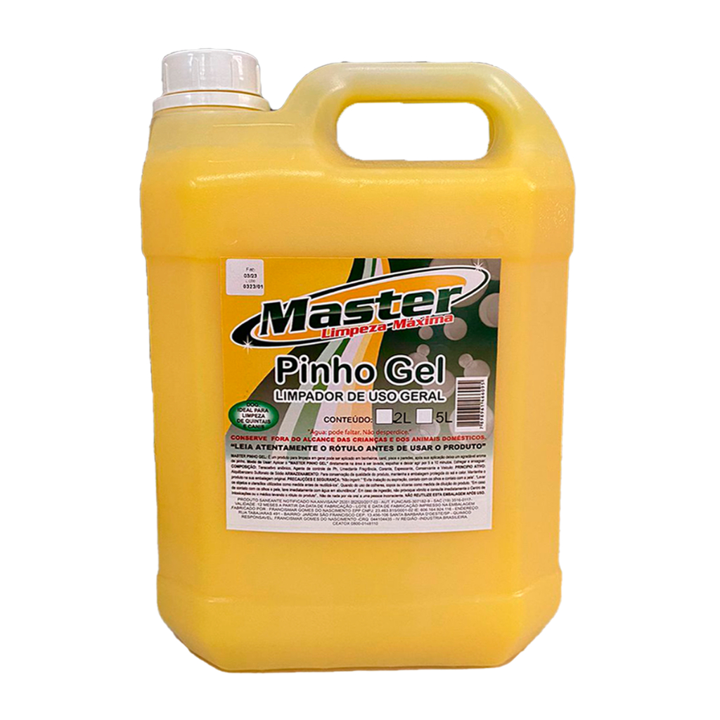 Desinfetante Pinho Limpador Pinho Gel Concentrado Pasta PInho Gel 5l ...