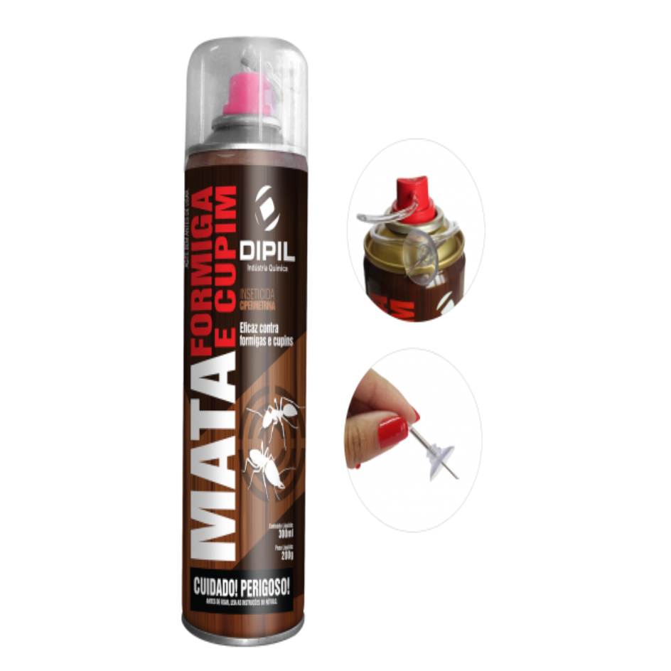 Mata Cupim e Formigas Dipil Aerosol 300ml | Shopee Brasil