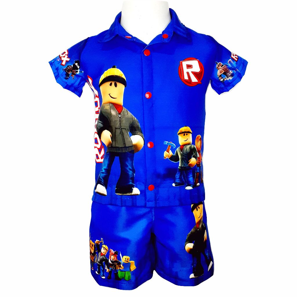 CONJUNTO INFANTIL ROBLOX MENINO ANIVERSÁRIO | Shopee Brasil