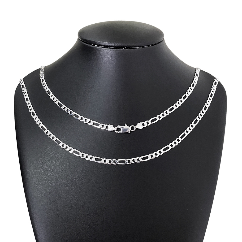Corrente Masculina de Prata 925 Legítima Elos 3x1 Grossa 5mm 70cm ... Corrente Masculina de Prata 925 Legítima Elos 3x1 Grossa 5mm 70cm ...
