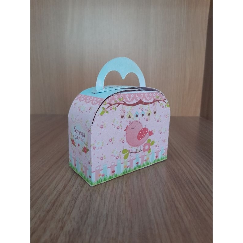 Caixa Maleta Redonda Jardim Encantado Floral Rosa - Para Montar ...