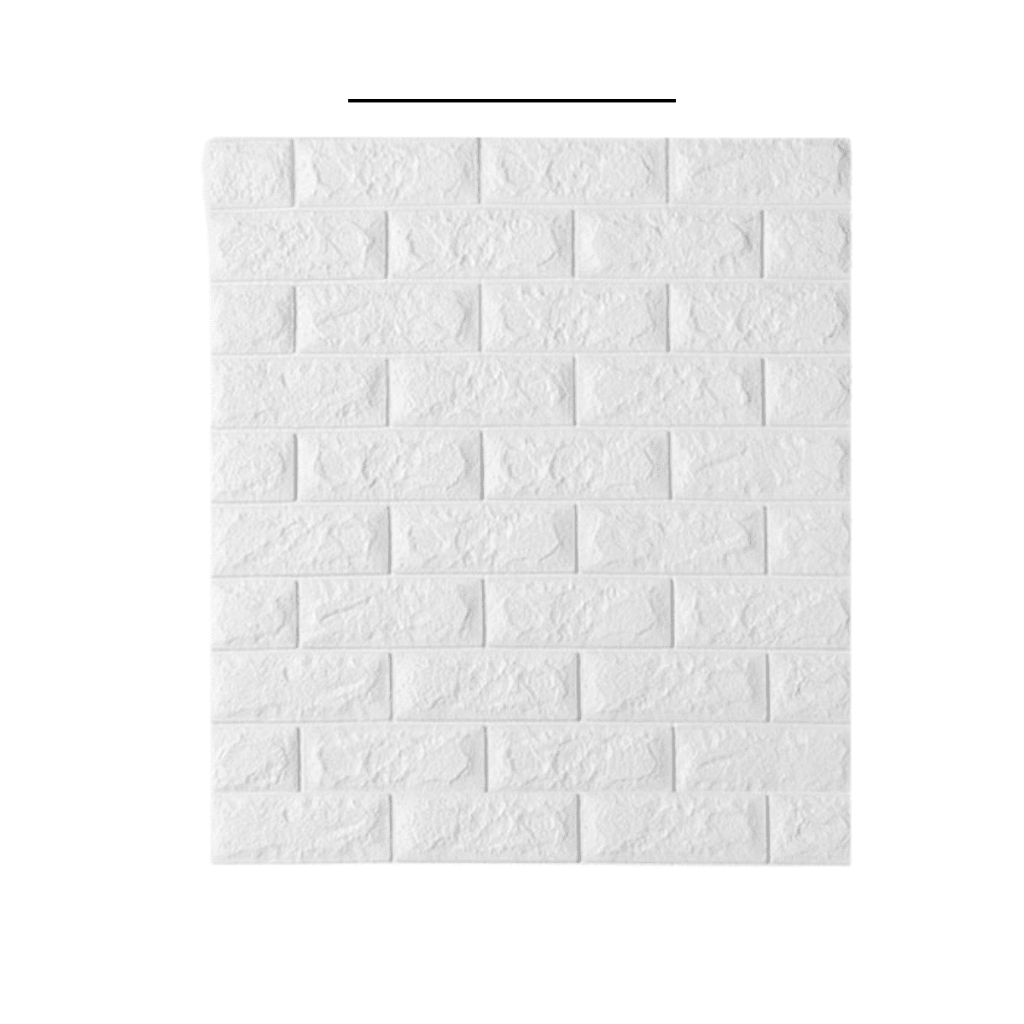 Kit 10 Placas 3d Adesiva De Parede 70x77 Tijolinho Branco Decoração ...