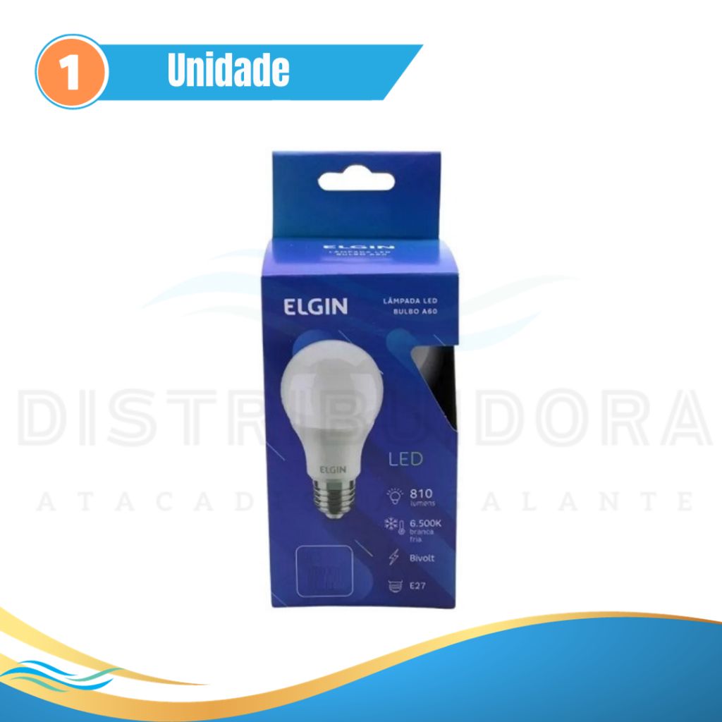 Lâmpada Bulbo Led A60 E27 4,9w/9w/12w/15w/20w/30w 6500k Branco Frio Bivolt ELGIN Distribuidora ...