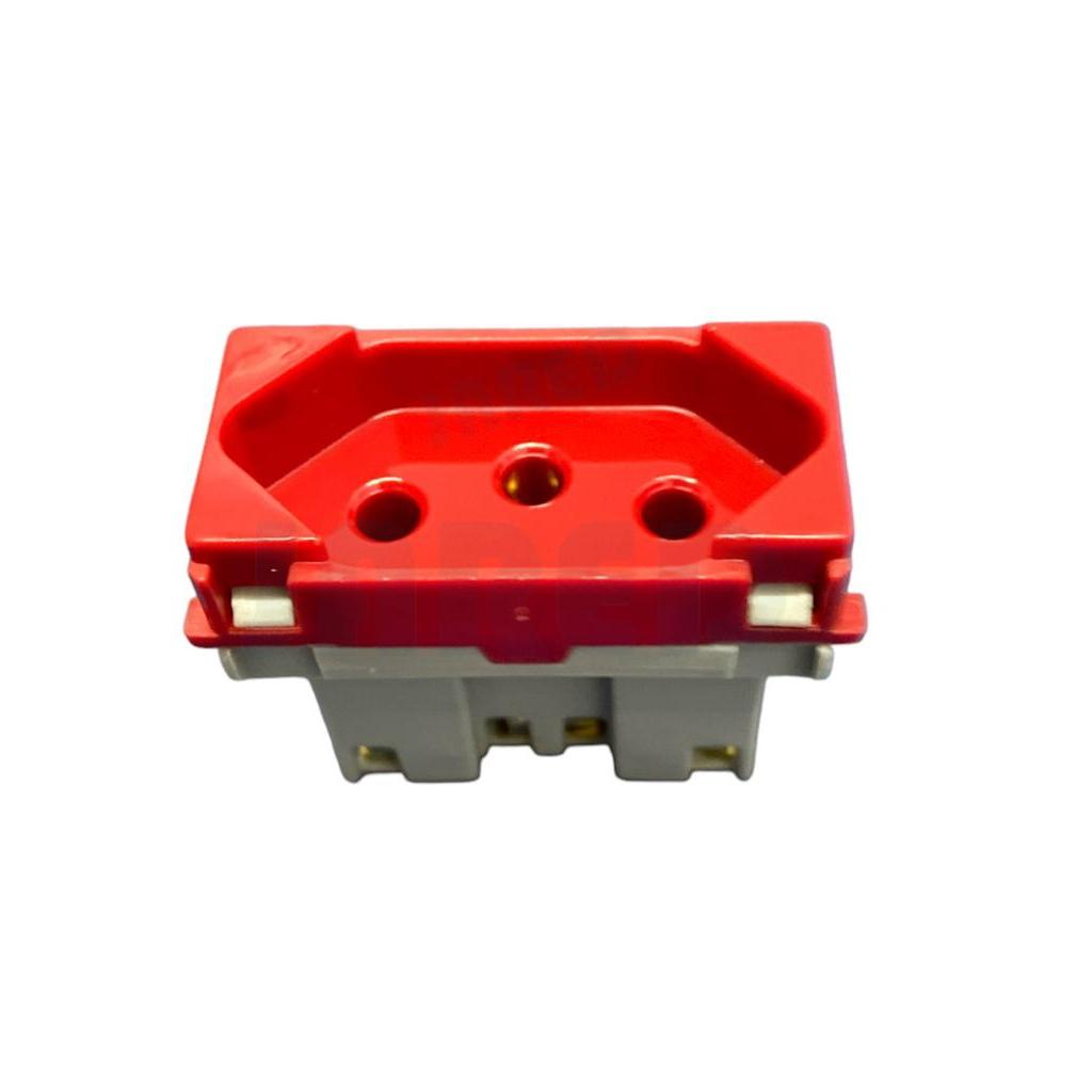 Tomada 2P+T 10A 250v vermelha Wetzel | Shopee Brasil