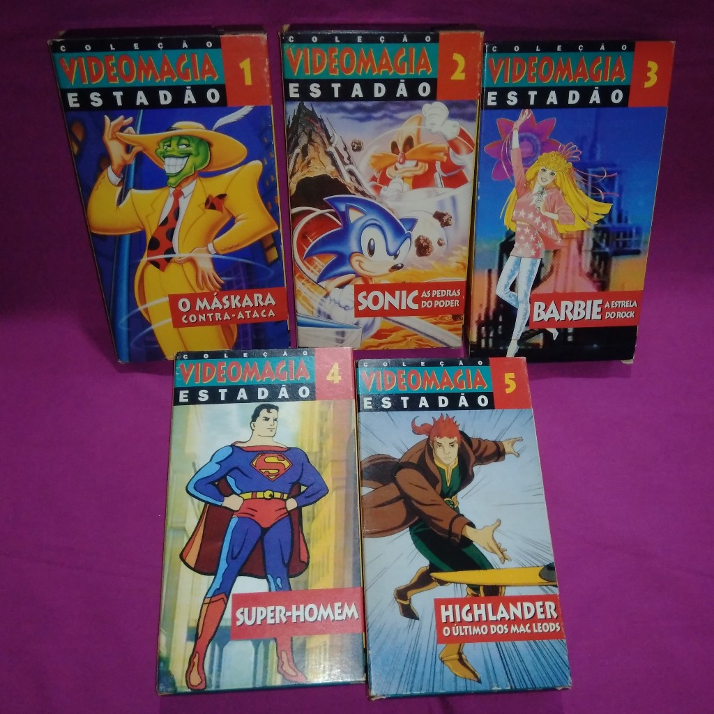 Kit VHS - Videomagia Estadão (LEIA A DESCRIÇÃO - o máskara - sonic ...