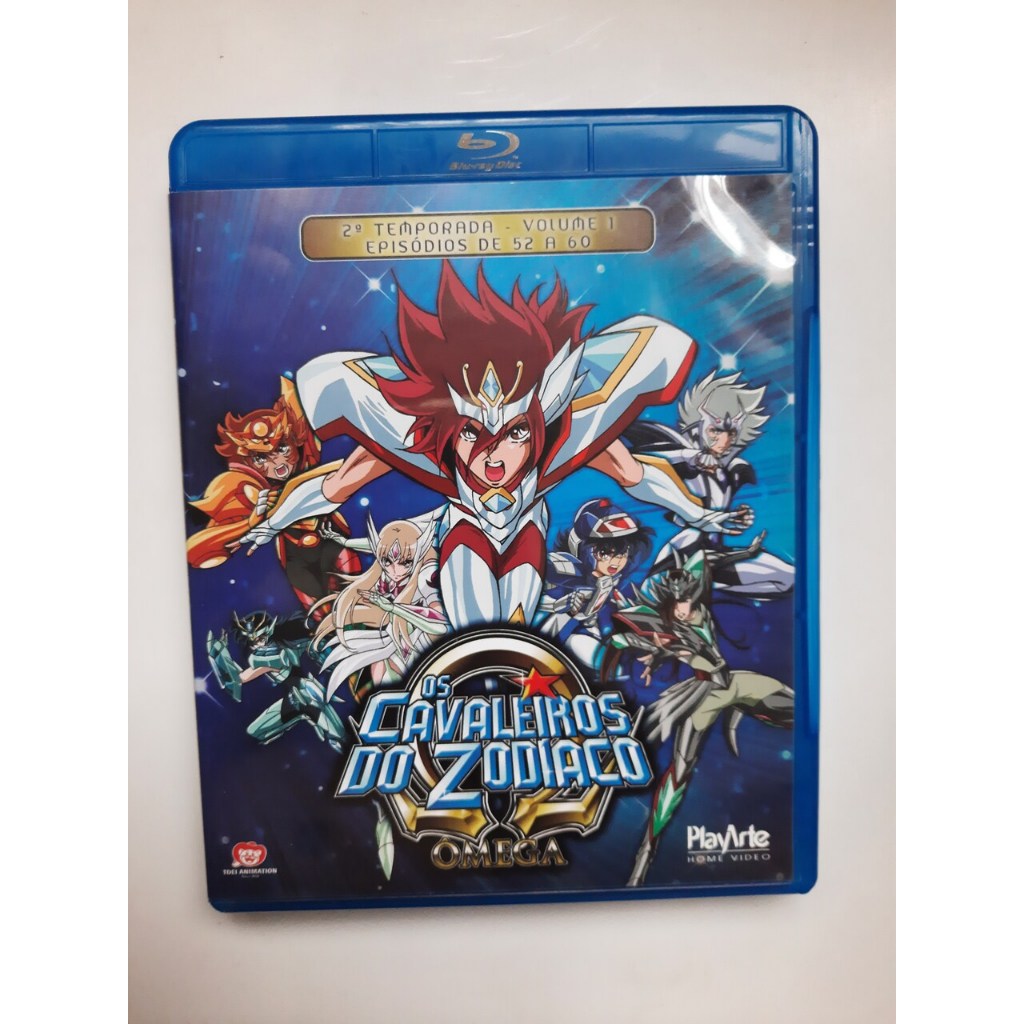 Blu ray Os Cavaleiros do Zodíaco Ômega 2º temporada volume 1 episodios de 52 a 60 | Shopee Brasil