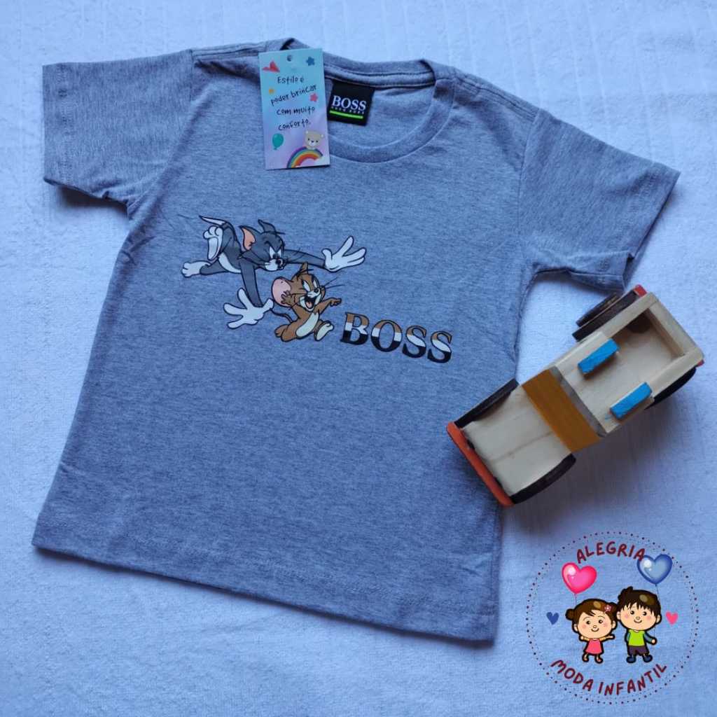 Camiseta Boss Tom e Jerry - Escorrega o Preço