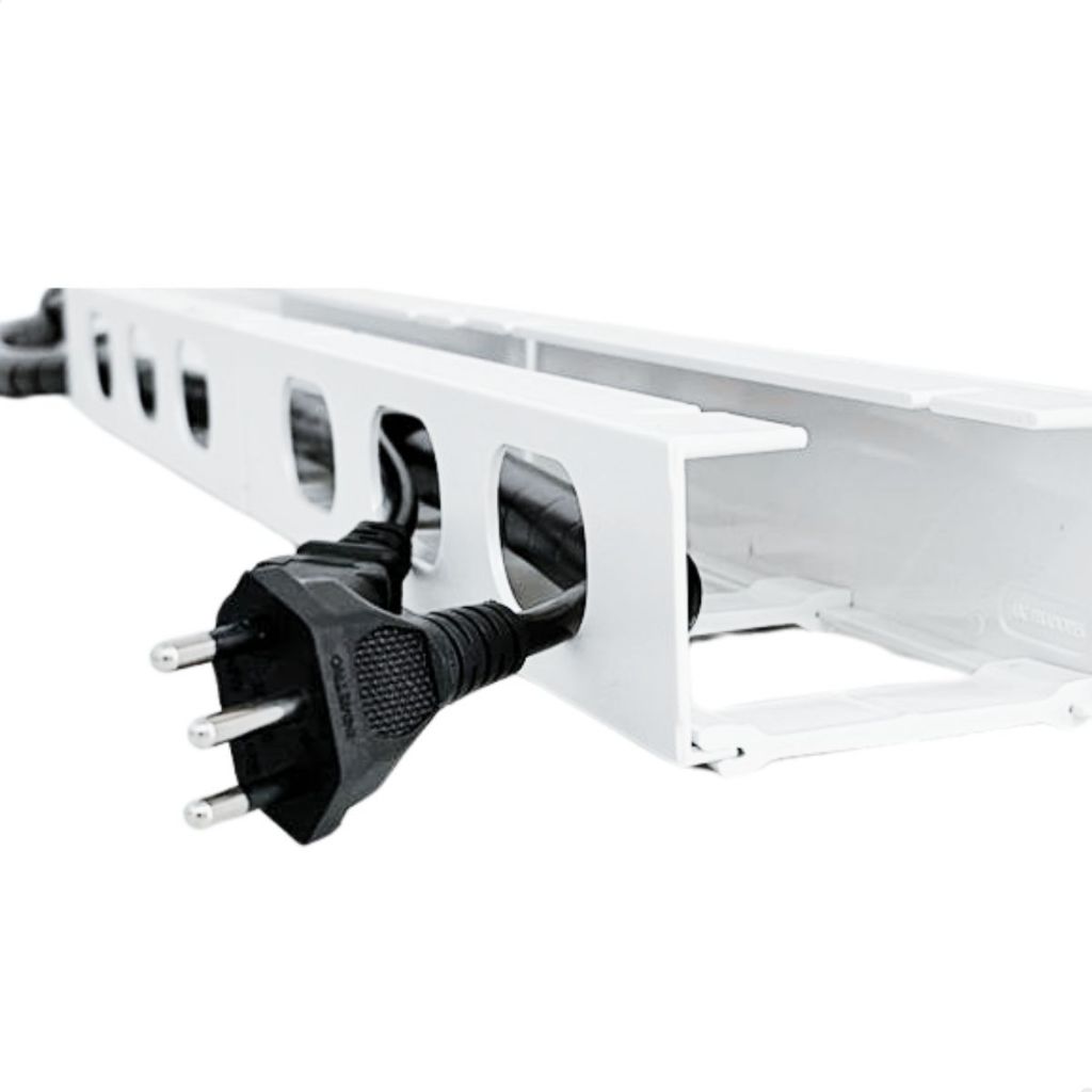 Organizador de cabos e fios guia de cabos baixo mesa Setup gamer ...