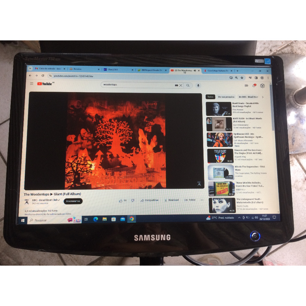 Monitor Samsung 732nw Wide 17 Bivolt - Funcionando | Shopee Brasil