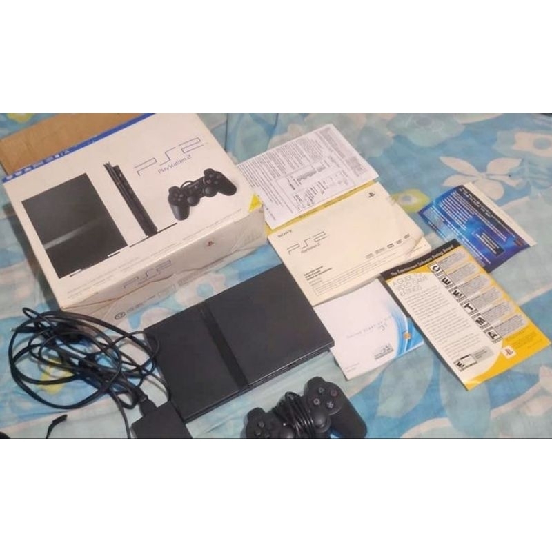 Playstation 2 slim - COMPLETO ORIGINAL - Faz a Boa!