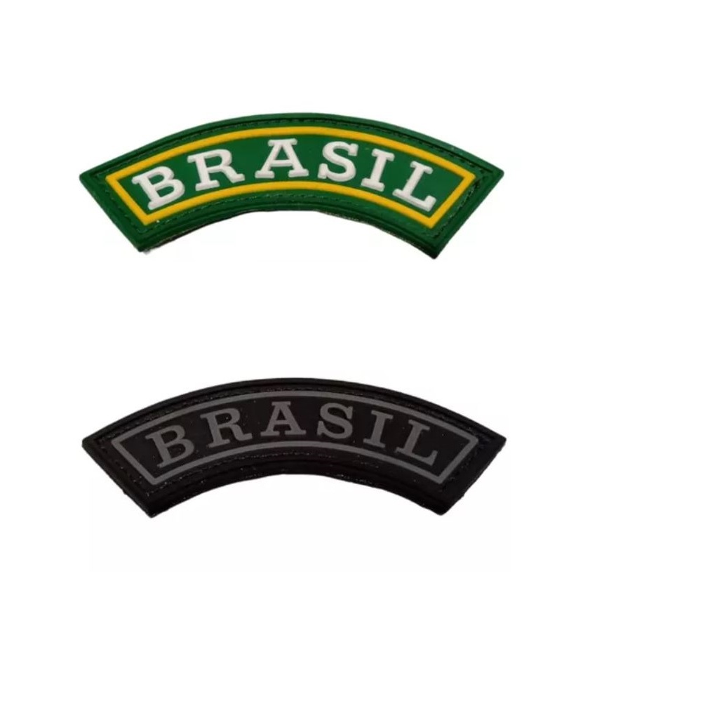 Patch Tarjeta Brasil Emborrachada 12x3 Com Velcro | Shopee Brasil