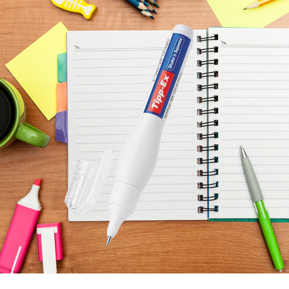 Caneta Corretivo Branquinho Uso Escolar Crianças Adolescentes em ...