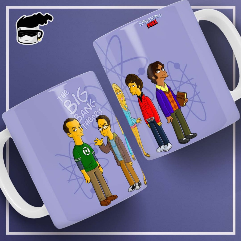 Caneca The Big Bang Theory Série Xicara Porcelana 325ml Sheldon Bazinga ...