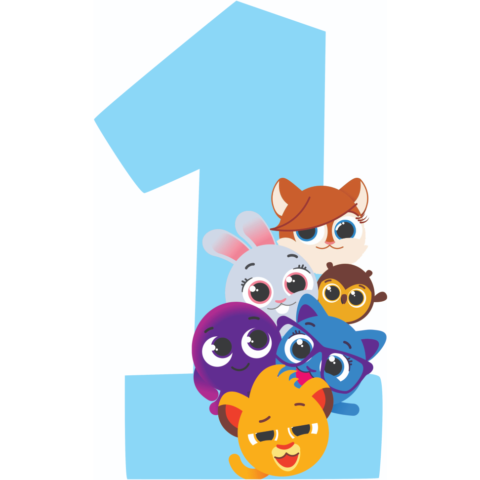 DISPLAY MDF NUMERO 1 AZUL BEBE BOLOFOFOS 25CM | Shopee Brasil