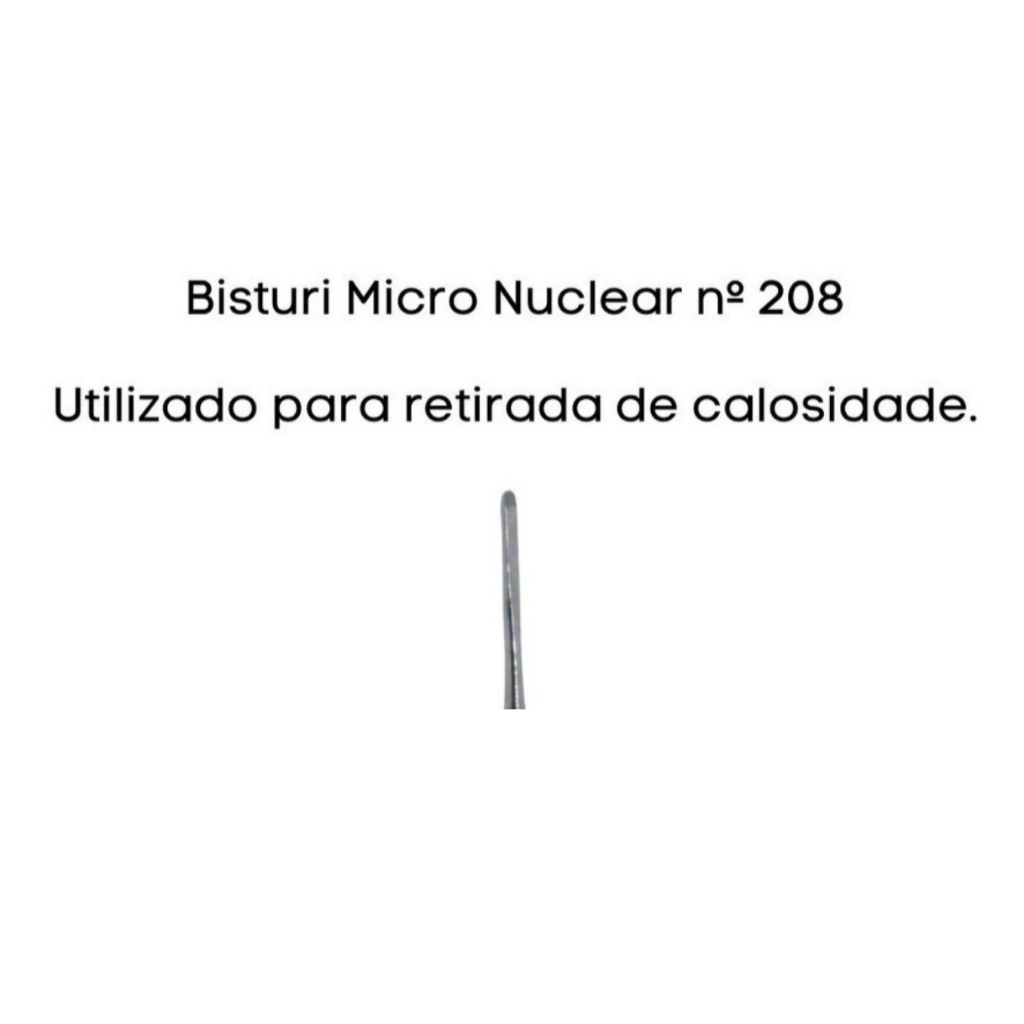 Kit 3 Bisturis Micro Nuclear 208 Profissional Podólogo Unha Kit 3 Bisturis Micro Nuclear 208 Profissional Podólogo Unha