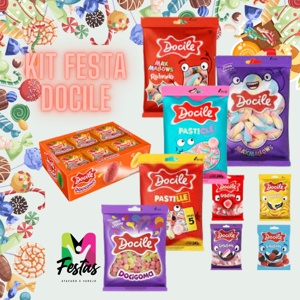 Kit aniversario infantil docile doces guloseimas festa | Shopee Brasil