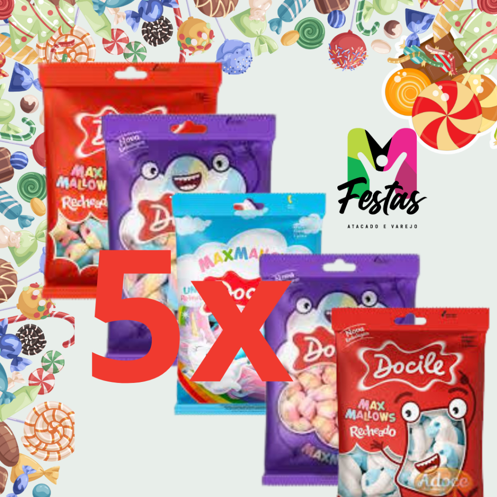Kit aniversario maxmallows docile doces guloseimas festa | Shopee Brasil