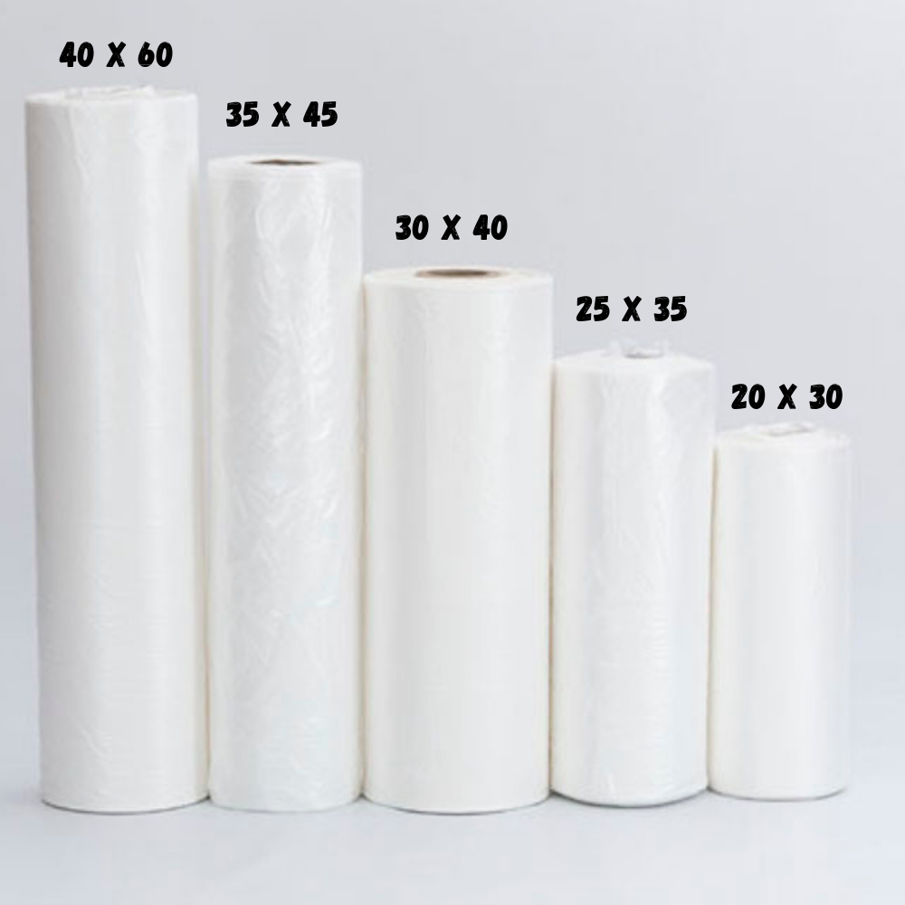 Rolo plástico Bobina Picotada Saco Transparente Super mercado | Shopee ...