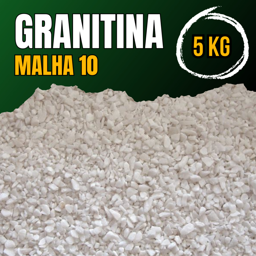Granitina 5kg Para Grafiato Branca Parede Malha 10 Brasil Cores ...