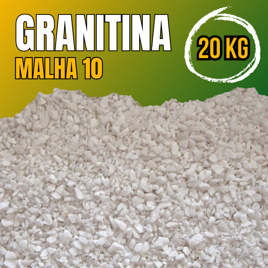 Granitina 20kg Para Grafiato Branca Parede Malha 10 Brasil Cores ...