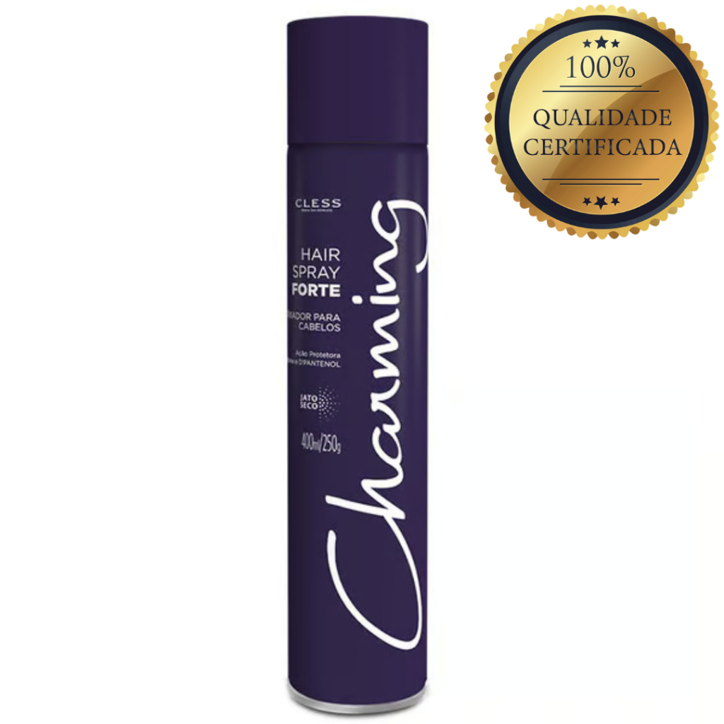 400 ML FIXADOR SPRAY LAQUE FIXADOR DE CACHOS 400 ML DE CABELO CHARMING ...
