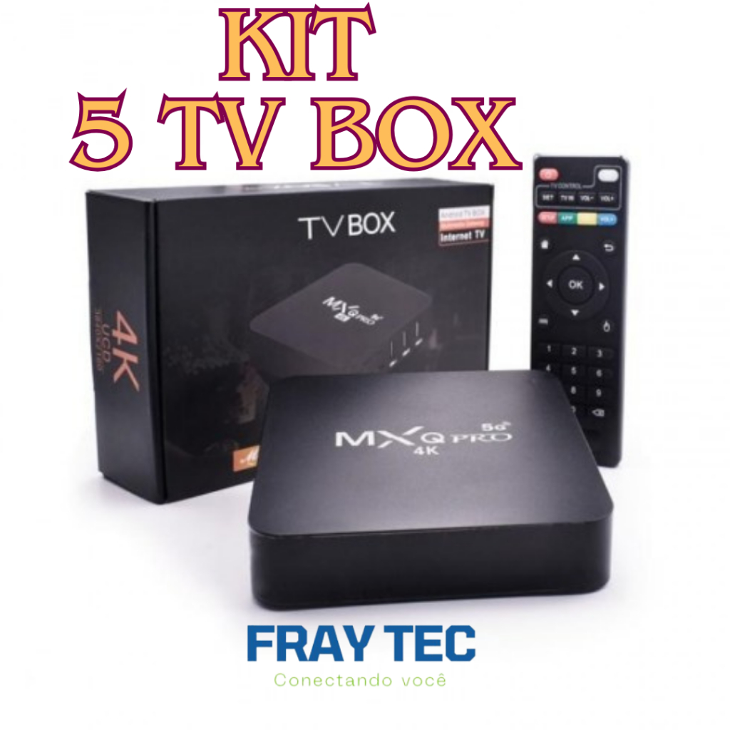 Smart Tv Box 5G 128gb / 512gb - KIT 5 UNIDADES | Shopee Brasil