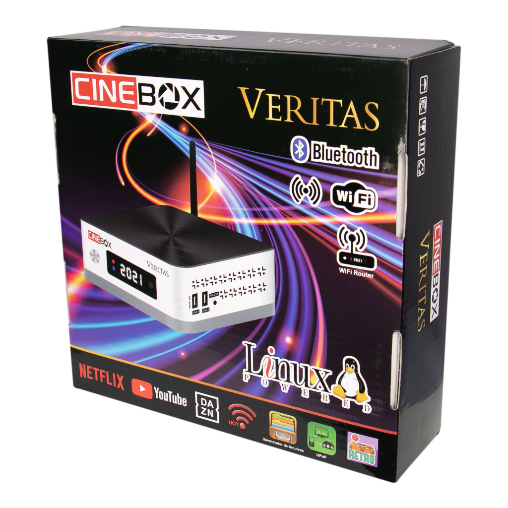 Receptor Cinebox Veritas - IPTV - Full HD - Linux - Wi-Fi - FTA ...