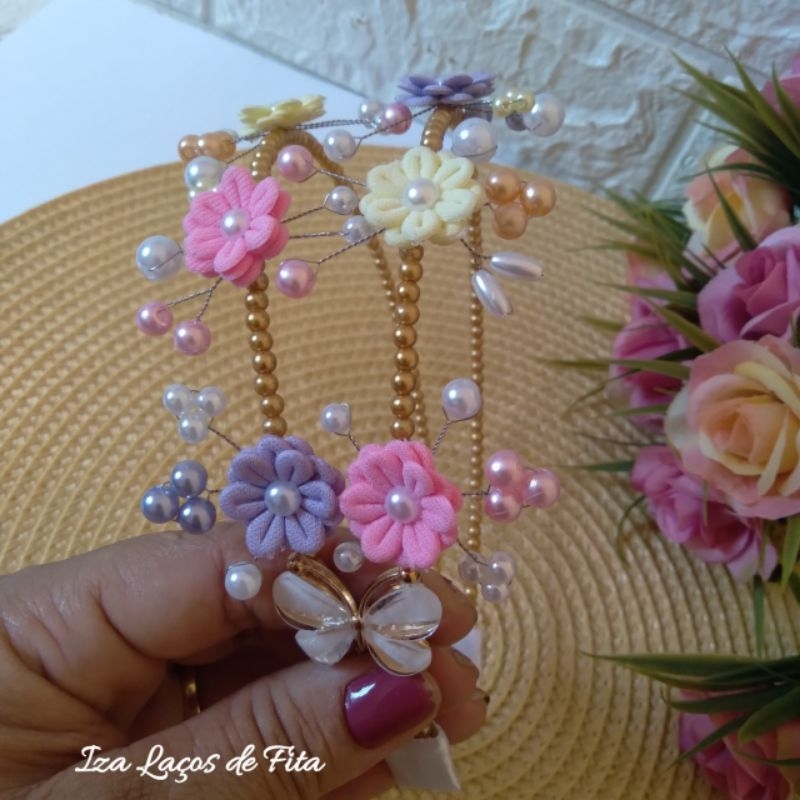 Tiara jardim encantado/ Tiara com arco duplo nas cores color candy ...