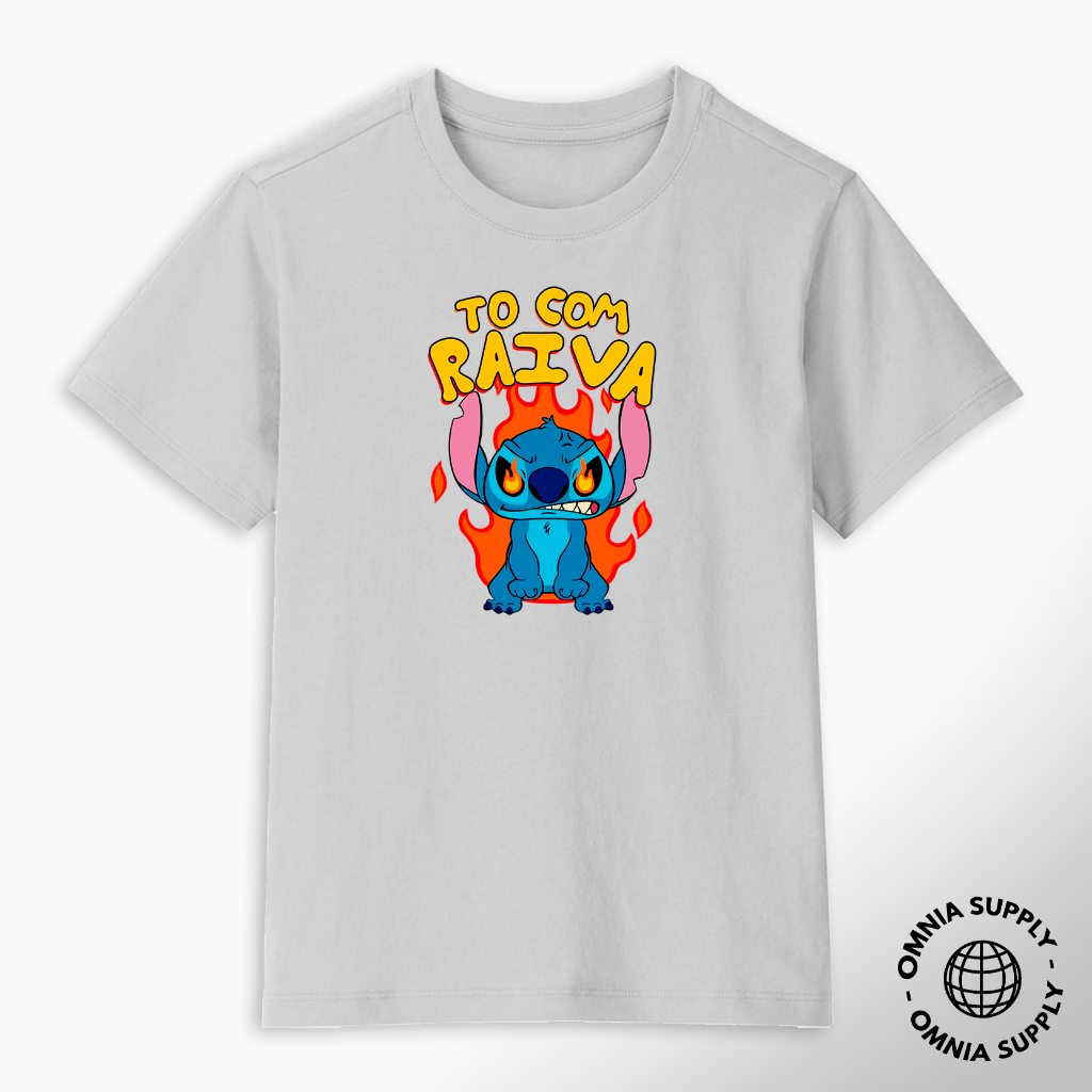 Camiseta Stitch TÔ COM RAIVA - (Lilo & Stitch) | Shopee Brasil