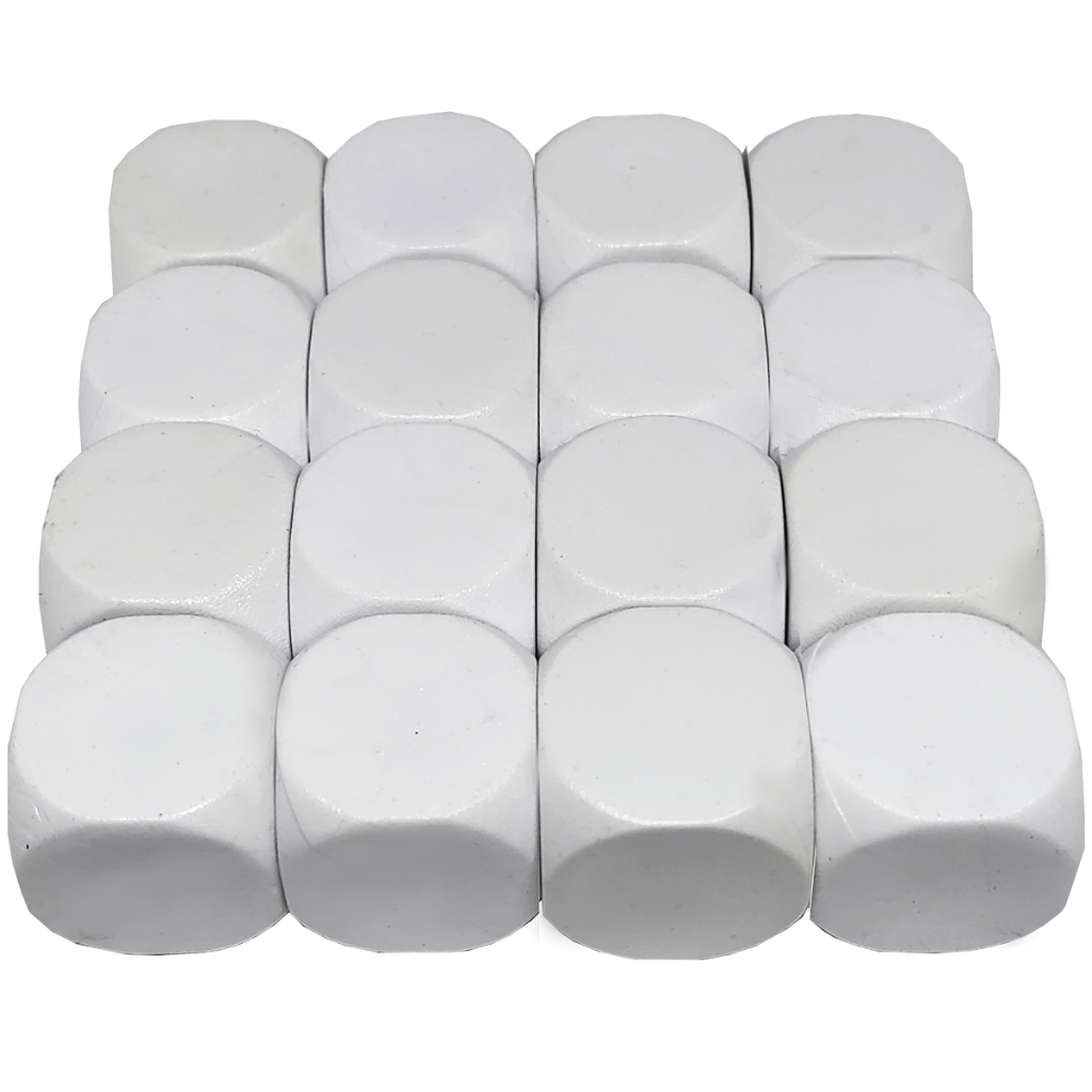 Kit 16 Dados D6 Plástico Liso 16mm Rpg Dice Board Game | Shopee Brasil