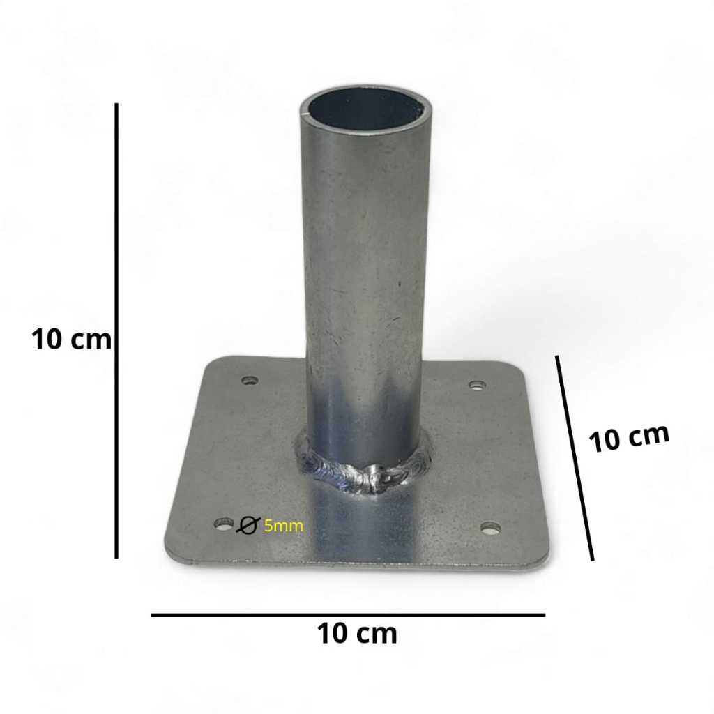 Suporte Fixar Coluna De Madeira No Chão 10x10cm Kit 10 Pçs | Shopee Brasil