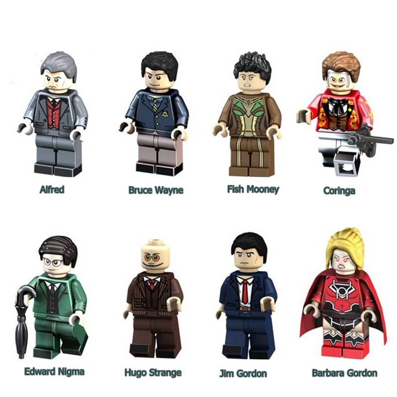 Gotham Serie Batman Warner Miniaturas Minifigures Alfred Bruce Wayne ...