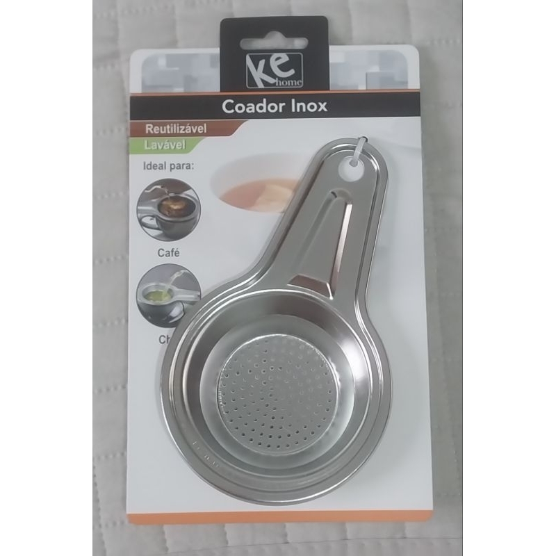 Coador Peneira Mult Uso Coador de Café Chá ou Sucos em Inox 8 Cm ...