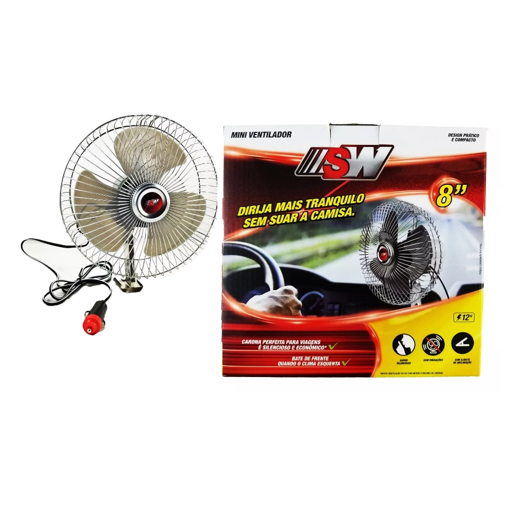 Ventilador Automotivo 12v (15 Cm) 6 Polegadas | Shopee Brasil
