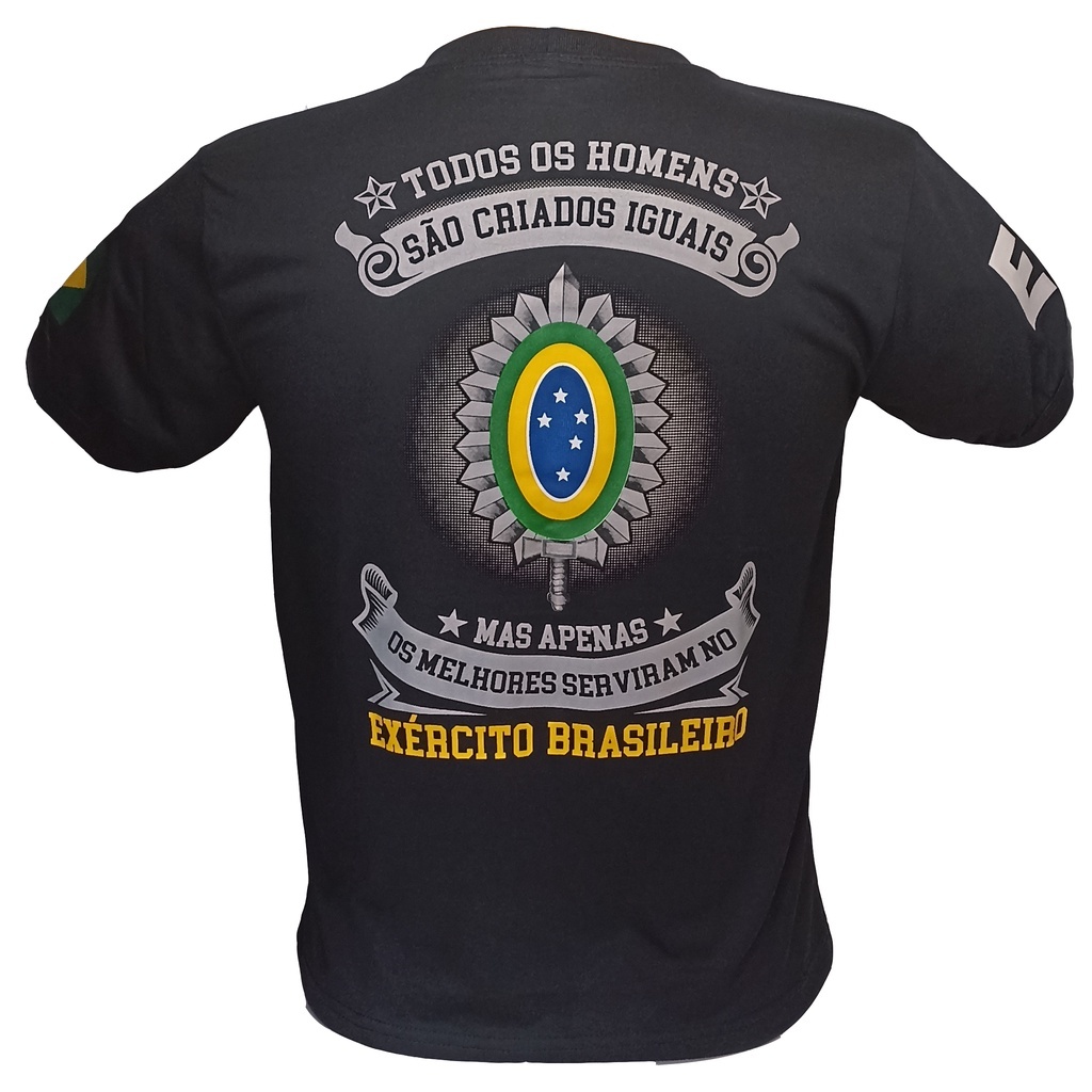 Camiseta Masculina Veteranos Exercito Brasileiro | Shopee Brasil