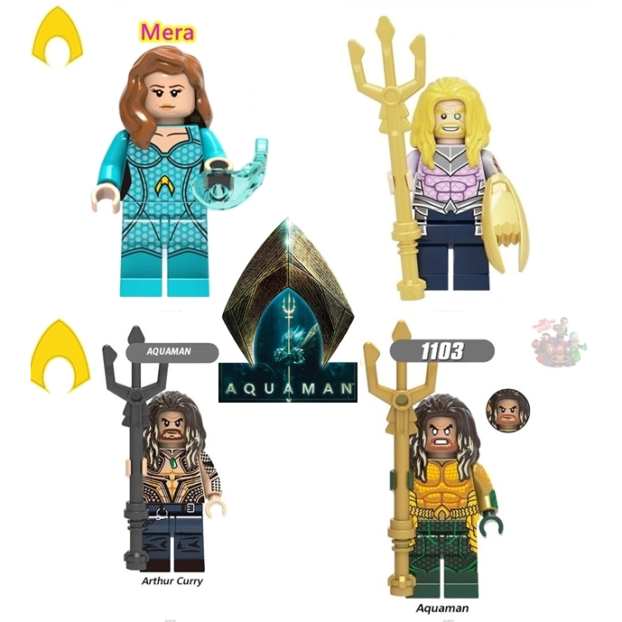 Aquaman miniatura de coleção Arthur Cury Minifigure lj batman vs ...