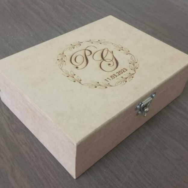 Caixa Retangular Mdf 6mm Cru C/ Fecho E Dobradiça 30x15x10 | Shopee Brasil