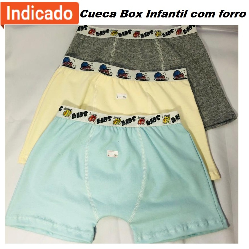 Cueca Box Infantil KIT 3 UNIDADES | Shopee Brasil