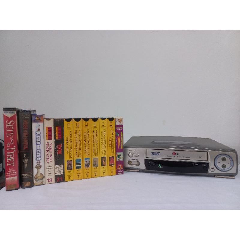 Aparelho VHS + 12 fitas VHS | Shopee Brasil