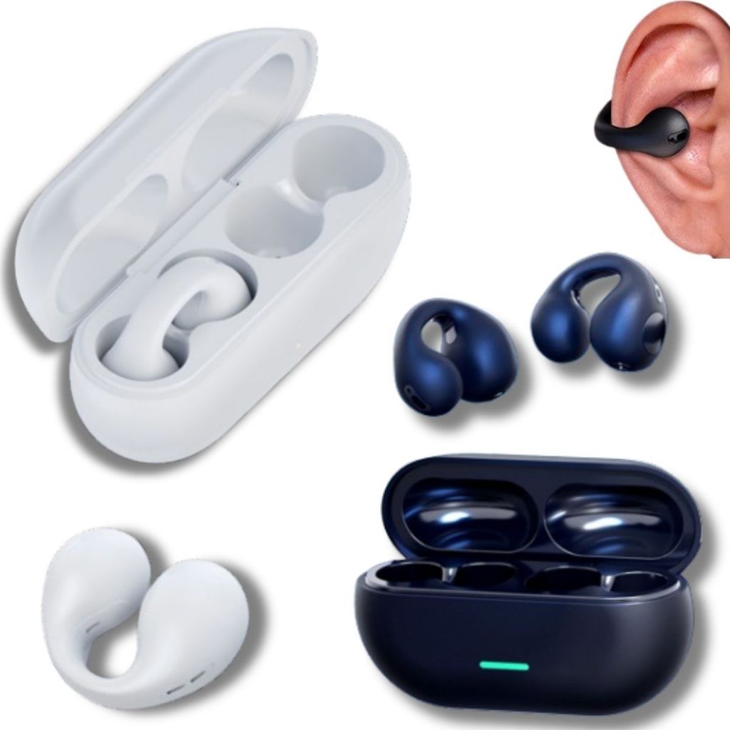 Fone Ouvido Bluetooth Wireleess Earcuffs Tipo Clipe Brinco Orelha 5.3 ...