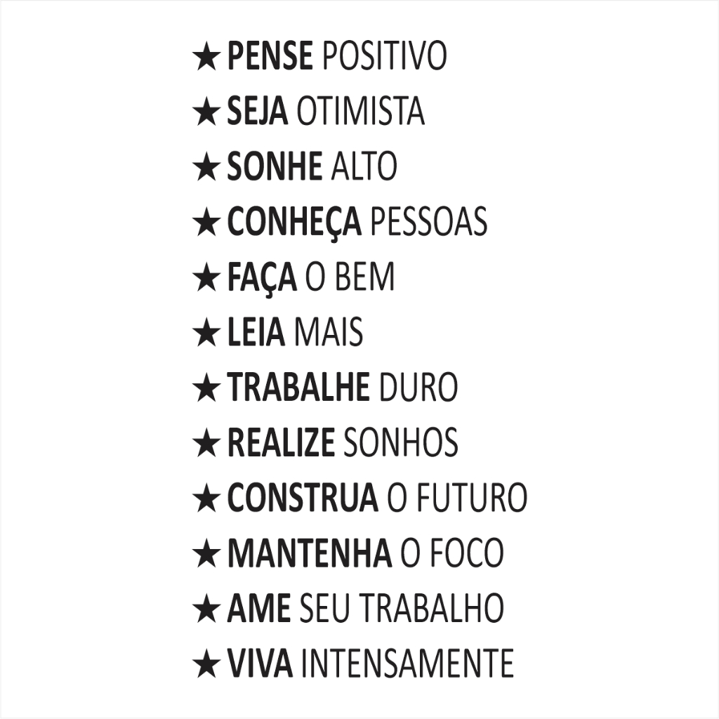 Adesivo Decorativo De Parede Frases Motivacionais 90x44cm | Shopee Brasil