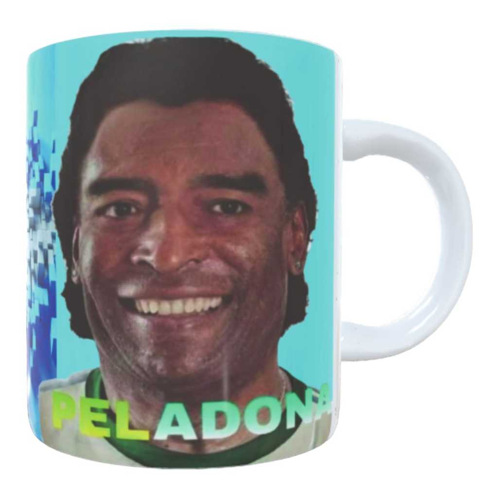 Caneca Meme Peladona - Pelé + Maradona | Shopee Brasil