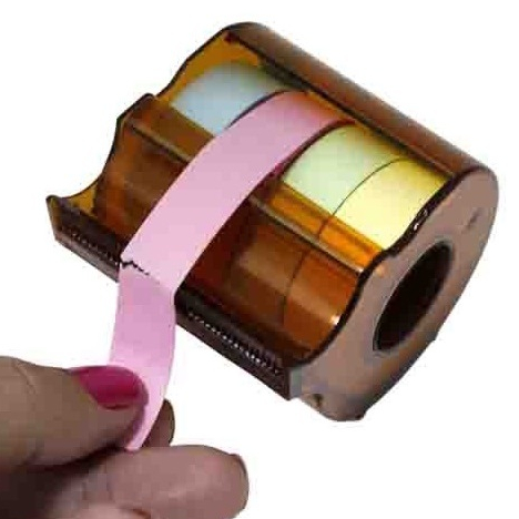 Nota adesiva em rolo notes roller bloco adesivo amarelo ou colorido ...