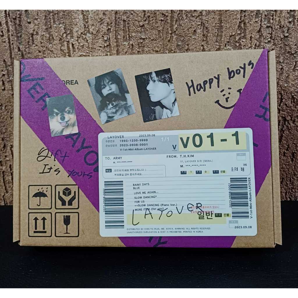 [novo/completo] layover versão purple - bts v álbum | Shopee Brasil