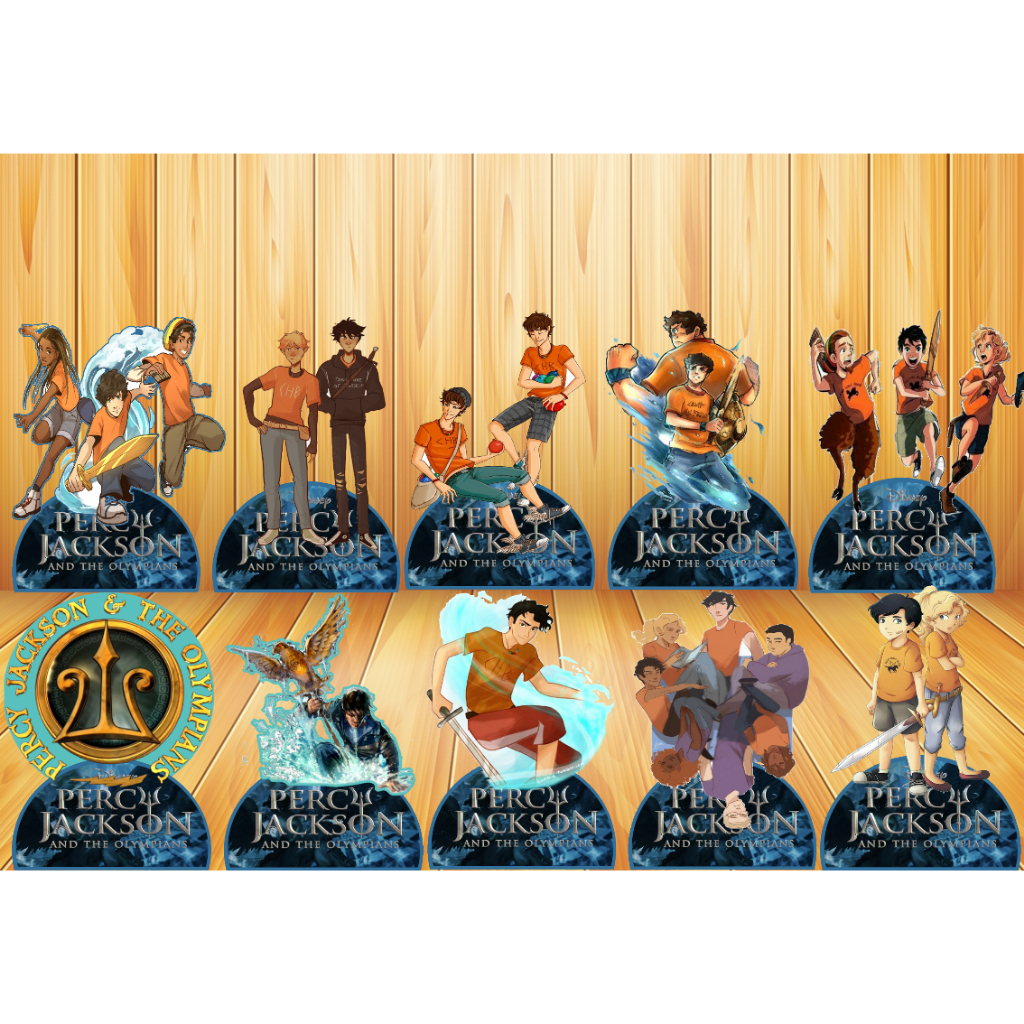 DECORAÇÃO DE FESTA PERCY JACKSON KIT 10 DISPLAY DE 20 CM EM MDF DE 3MM ...