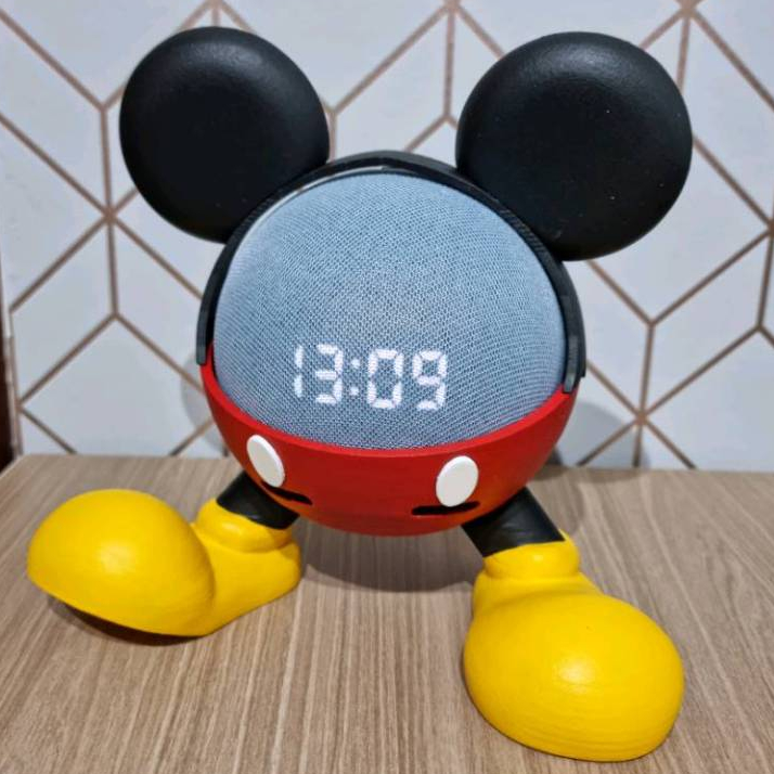 Capa Decorativa, Suporte Amazon Alexa Echo Dot 4, Echo Dot 5 - Mickey ...