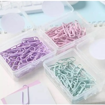 CLIPS MÉDIO TOM PASTEL COM 50 PEÇAS | Shopee Brasil